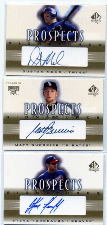 STEVE TORREALBA / MATT GUERRIEN / DUSTAN MOHR 2002 SP Authentic 直筆サイン ...