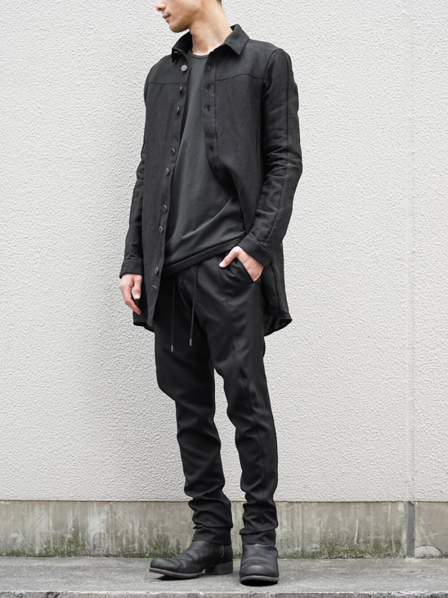 DEVOA easy pants イージーパンツ Size1 BLACK デヴォア(リップヴァンウインクル)｜売買されたオークション情報、yahooの商品情報をアーカイブ公開 - オークファン ...