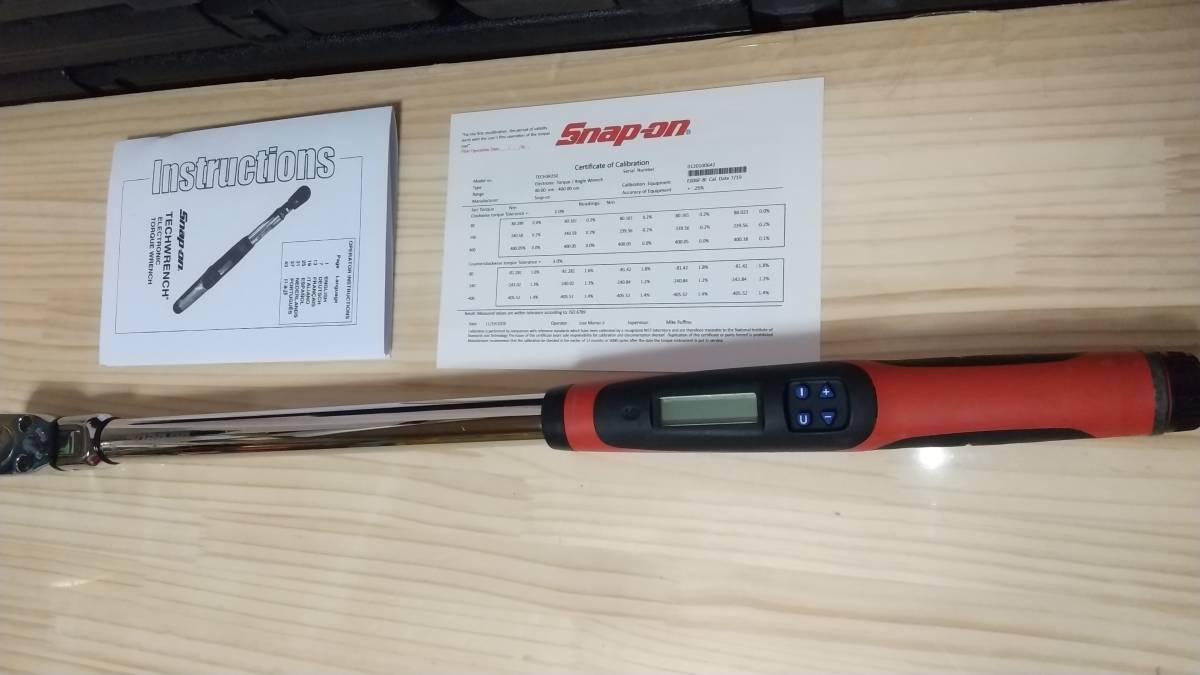 ② スナップオン 2016年6月製造 TECH3R250 Dバージョン&フルユニット&ワイドレンジ仕様 40 400Nm 1/2sqdr ...