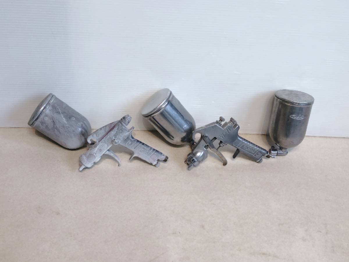 アネスト IWATA イワタ WIDER-61 エアースプレーガン/アネスト IWATA W-71 小型スプレーガン/おまけ I.H.S 塗料 ...