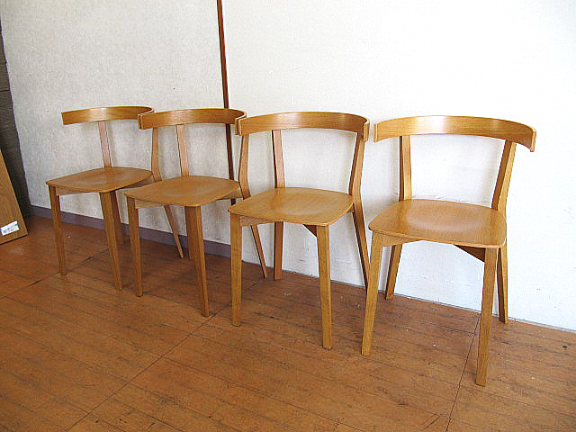 ADAL/アダル 富永周平 cocoチェア オーク材ダイニングチェア 4脚セット 日本製 スタッキングチェア/カフェチェア スタッキング発送(ダイニングチェア)｜売買されたオークション情報 ...