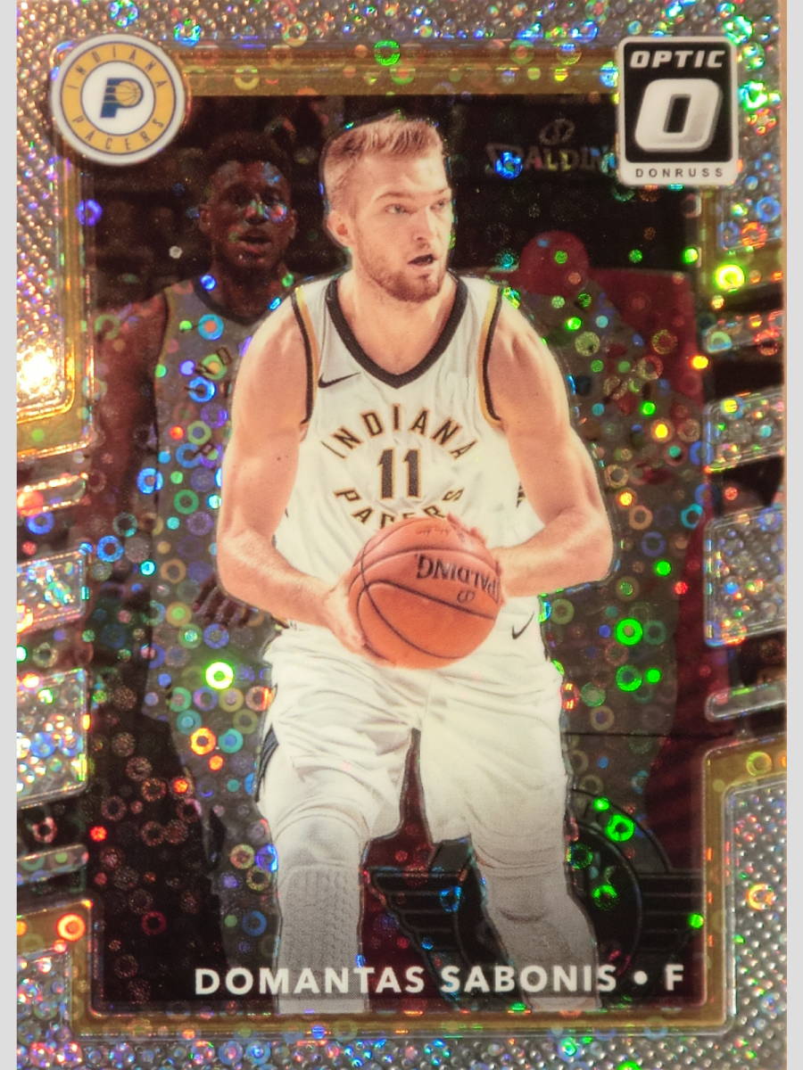 DOMANTAS SABONIS PACERS 2017-18 PANINI DONRUSS OPTIC BASKETBALL BASE ...