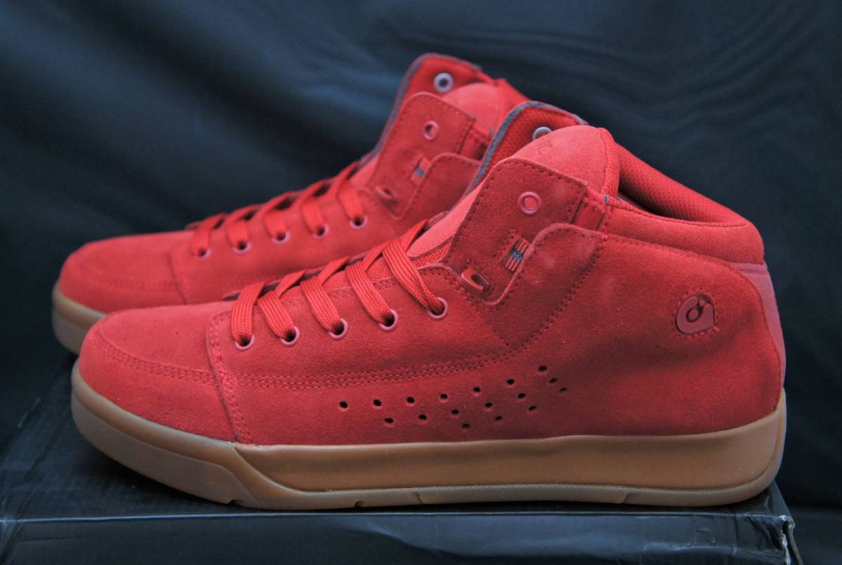 SALE US8 26cm GRAVIS グラビス TARMAC HC SUEDE タ―マック ハイ スエード RED/GUM 国内正規品 ...