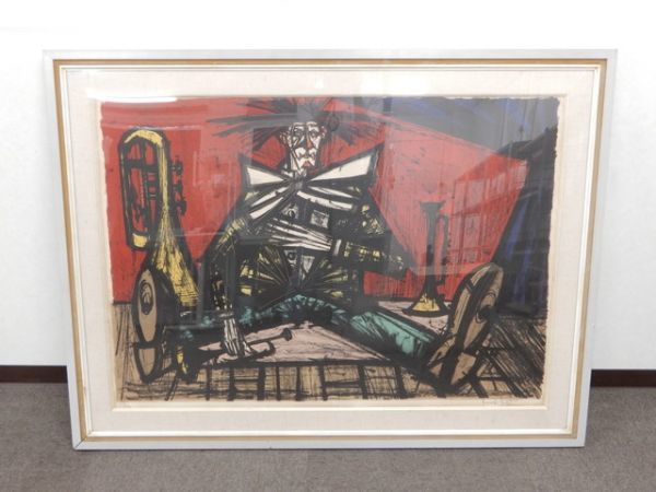 10048/ ベルナール ビュッフェ リトグラフ サーカスシリーズ フィナーレ 23/120 版画 絵画 額装 Bernard Buffet(石版画、リトグラフ)｜売買されたオークション情報 ...