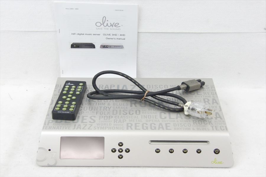 Olive OLIVE オリーブ O3HD デジタルミュージックサーバー 取扱説明書有り リモコン有り 201205A1200(一般)｜売買さ ...