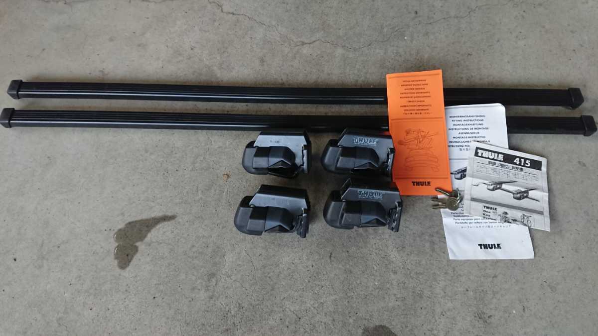 THULE スーリー415 ルーフレール用キャリアフット スクエアバー115cm2本 セット(キャリアベース)｜売買されたオークション情報 ...