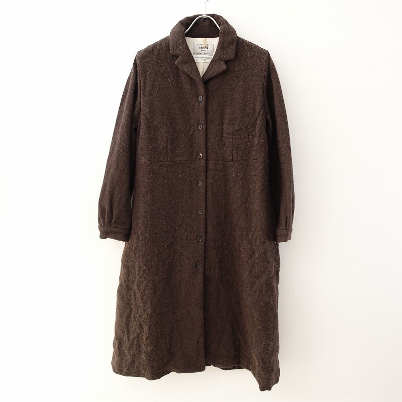 ヤエカライト YAECA WRITE 97555 Coat One-piece ロングコート Mジャケット毛ウールダークブラウンレディース0121 72A12(女性用)｜売買されたオークション ...