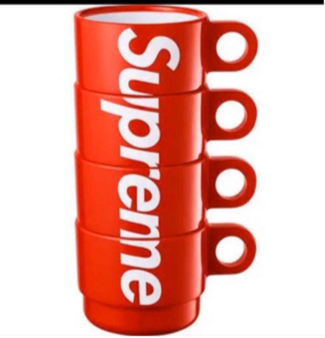 国内正規 Supreme 18SS Stacking Cups Set Of 4 Red コップ カップ マグカップ シュプリーム(服飾小物 ...
