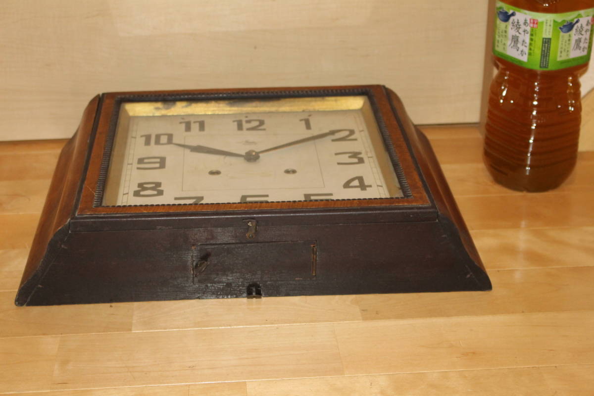 大き目の柱時計 TSK ジャンク品 検 昭和レトロ/アンティーク/骨董品/高野精密/TRADE MARK TSK MARK MADE BY TAKANO SEIMITSU KOGYO K.K ...