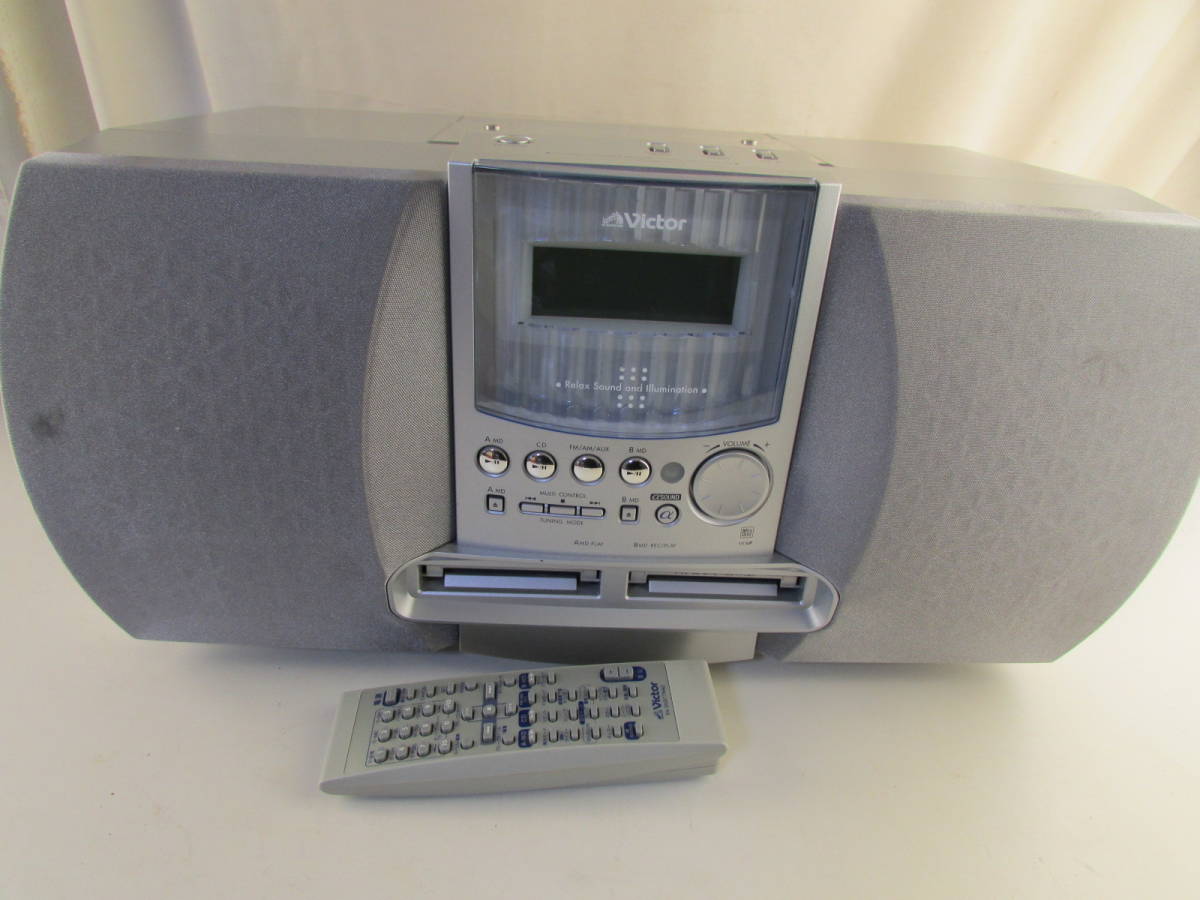 k5236 Victor/ビクター CD/MDラジオ NS-X77WMD-S リモコン付き(MDコンポ)｜売買されたオークション情報 ...