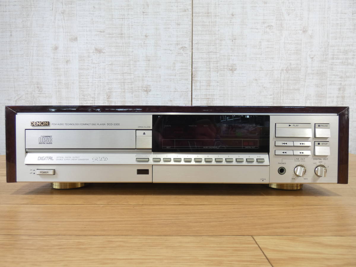 DENON デノン DCD-3300G CDプレーヤー 音響機器 オーディオ トレイ不良あり/再生OK ジャンク @140 2052 ...