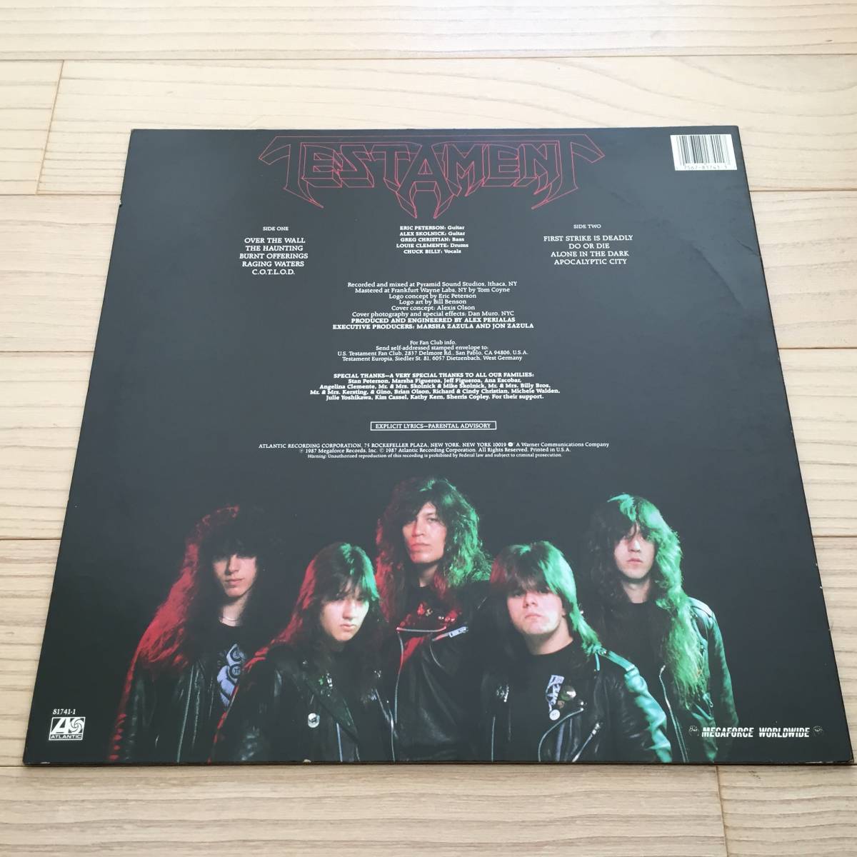 US盤/Vinyl/12''/Megaforce Worldwide/81741-1/1987年盤 Testament / The ...