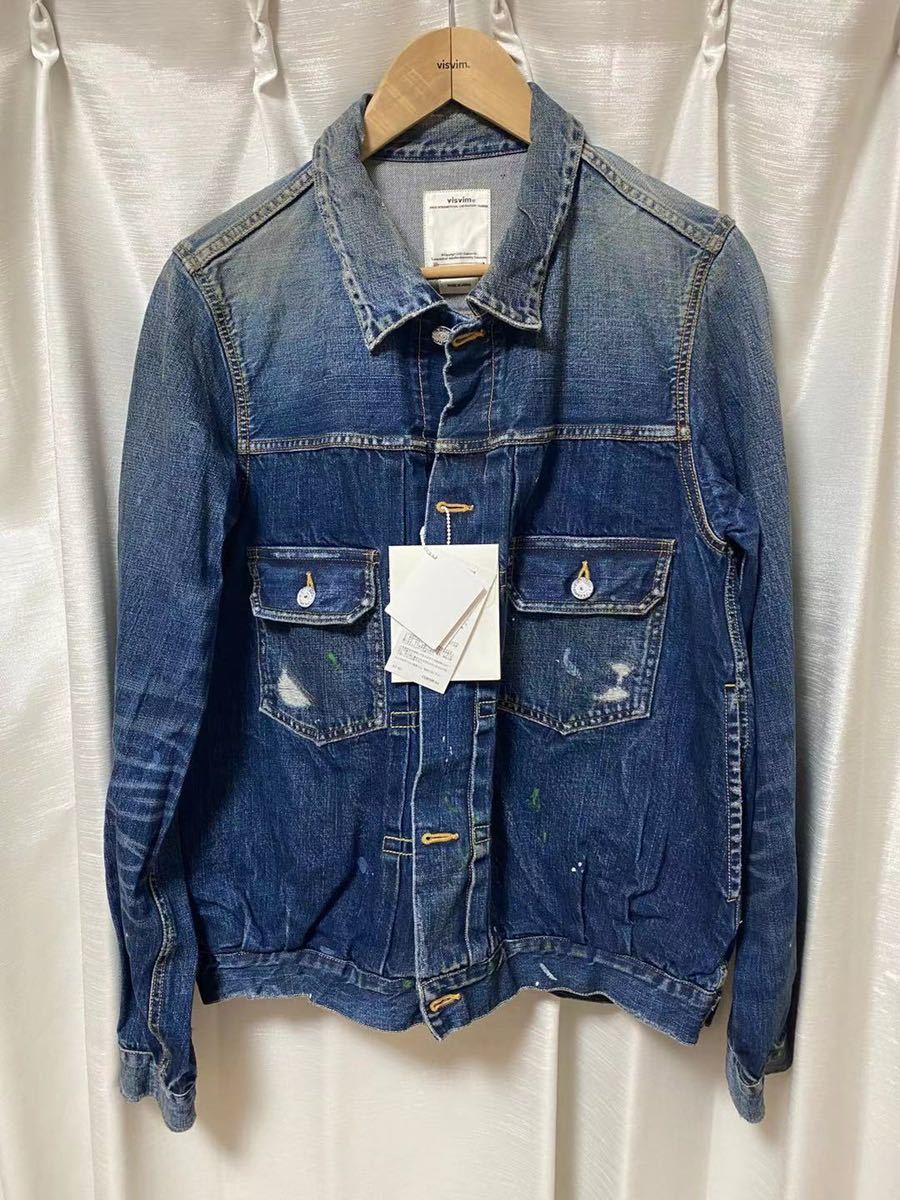 visvim 2 DRY DENIM-5 & 101 JUMBO JKT 2 DMGD-1005 セットアップ KERCHIEF DOWN JKT KOFU STRABLER JUMBO ...