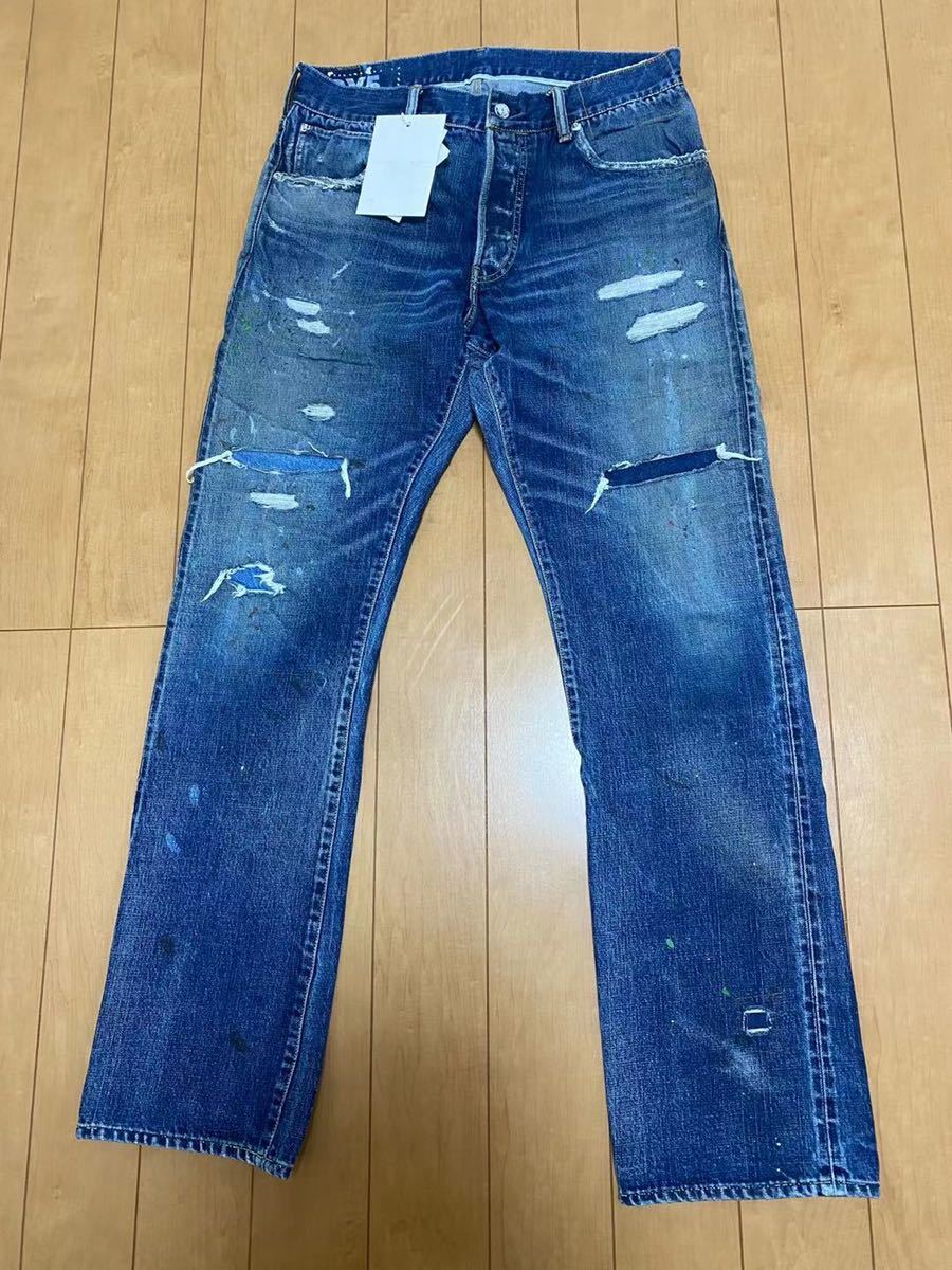 visvim 2 DRY DENIM-5 & 101 JUMBO JKT 2 DMGD-1005 セットアップ KERCHIEF DOWN JKT KOFU STRABLER JUMBO ...