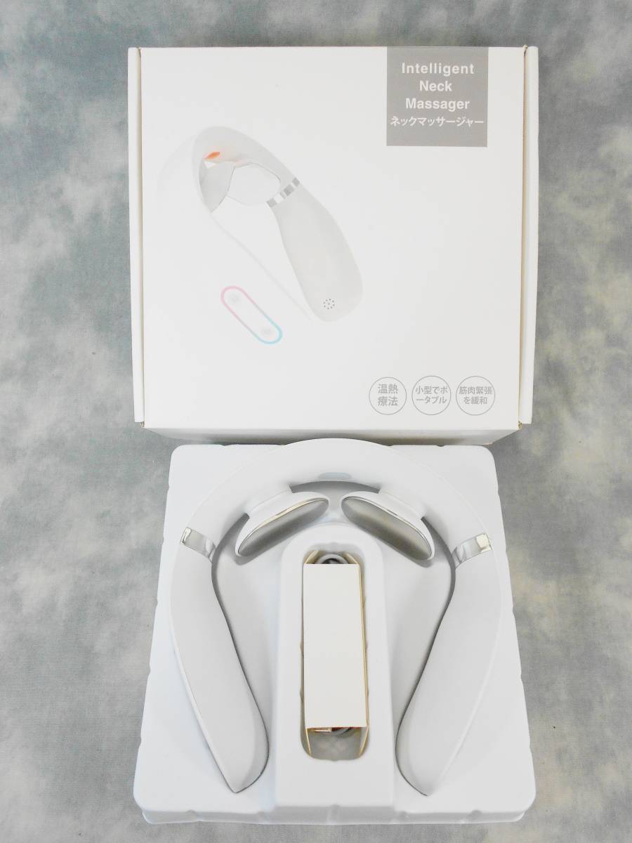 SOオ3-89 品 TechLove EMS スマートヒートネック ネックマッサージャー/首ケア/温熱/コードレス/コンパクト/音声案内(その ...