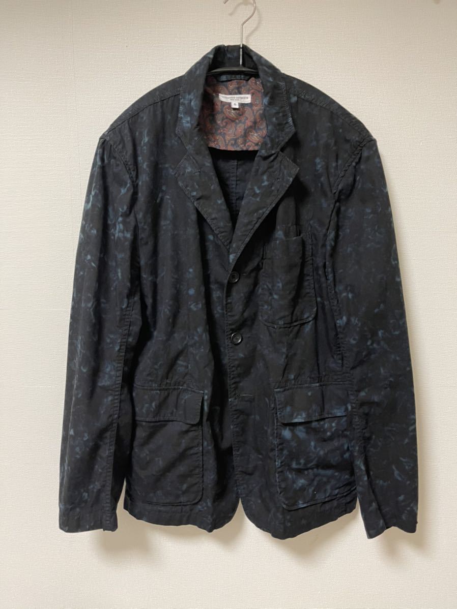 /14SS Engineered Garments/Baker Jacket - Batik Print Black/S/(ジャケット、上着 ...