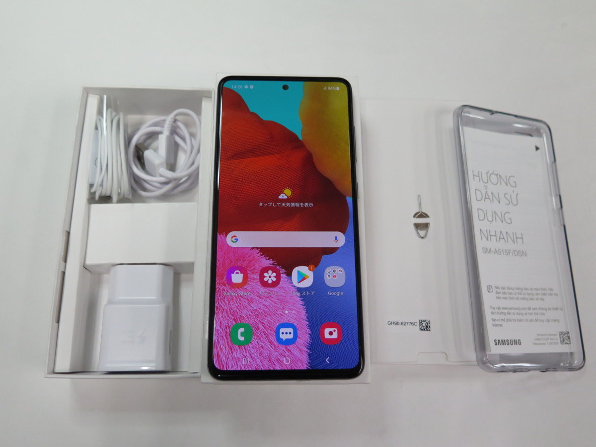 SIMフリー GLOBALモデル 同様 Samsung galaxy A51 ホワイト SM-A515F/DSN 6GB RAM 128GB ...