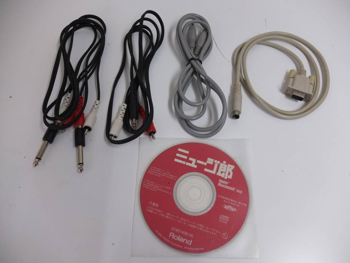 当時物 Roland ミュージ郎 付属ケーブルなど もあり オーディオ シリアル SC-88 pro SC-55 SC SK ハチプロ(PC用 ...