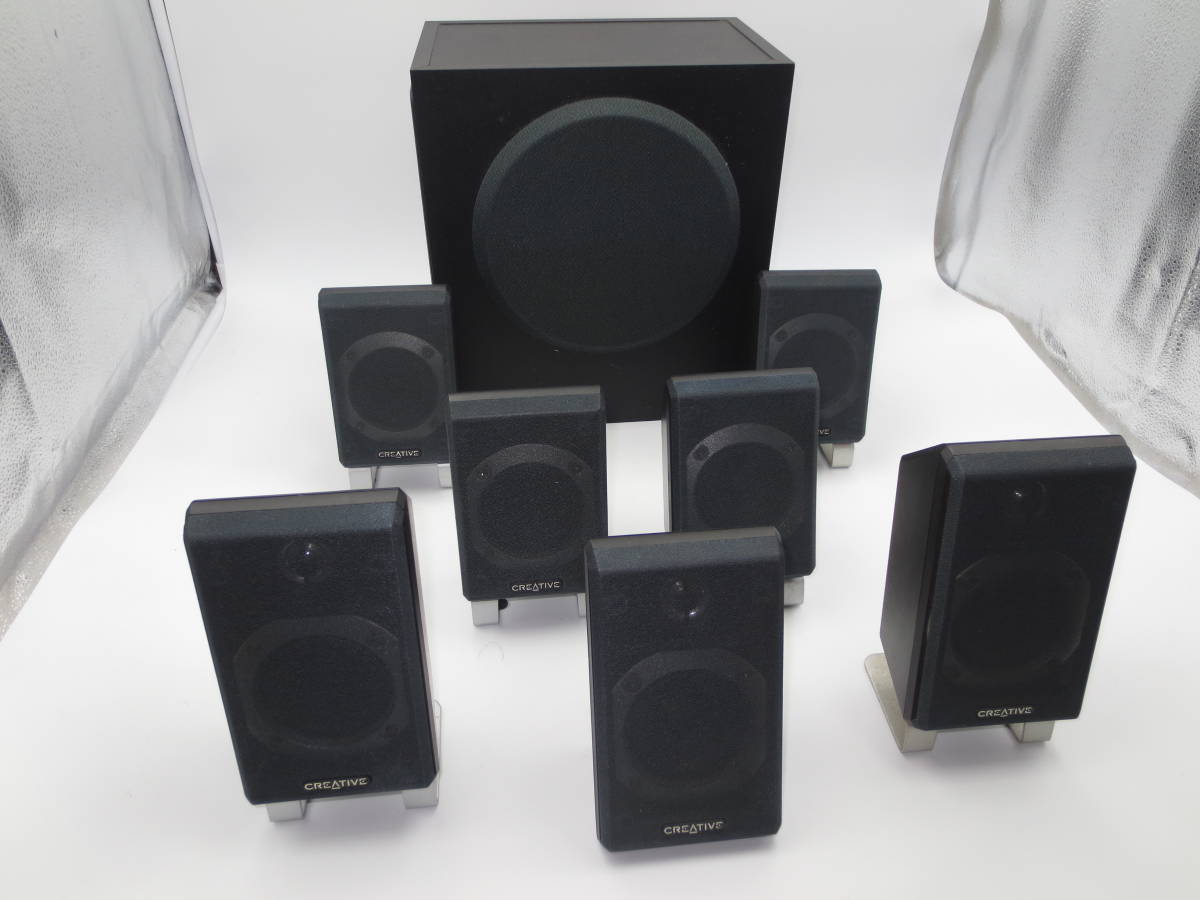 ジャンク クリエイティブ 7.1chサラウンドスピーカーセット Creative Inspire T7700(サラウンドセット)｜売買された ...