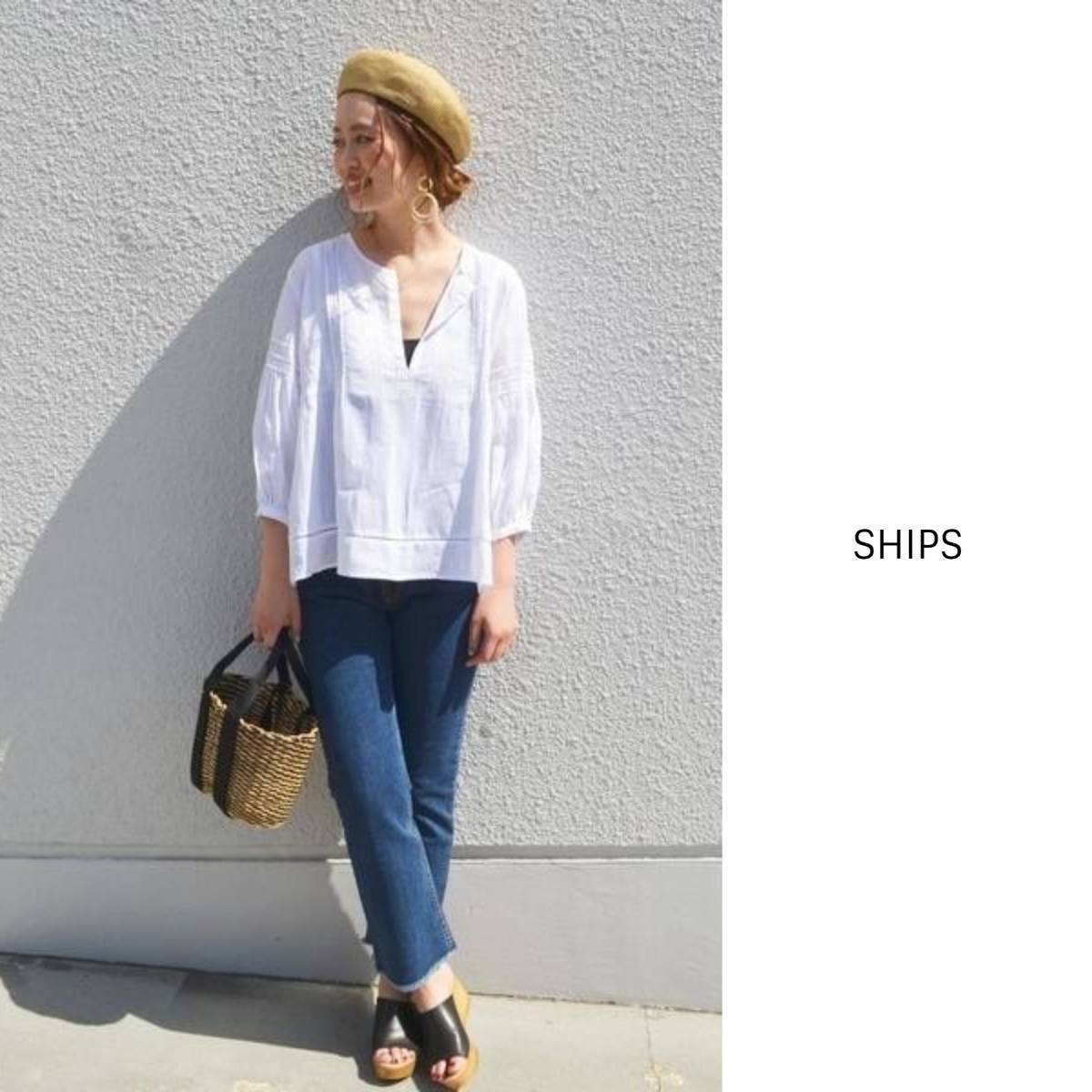 1.3万 シップス SHIPS 洗える エンブロイダリースキッパーブラウス M-S 2299(長袖カットソー)｜売買されたオークション情報、yahooの商品情報をアーカイブ公開 ...