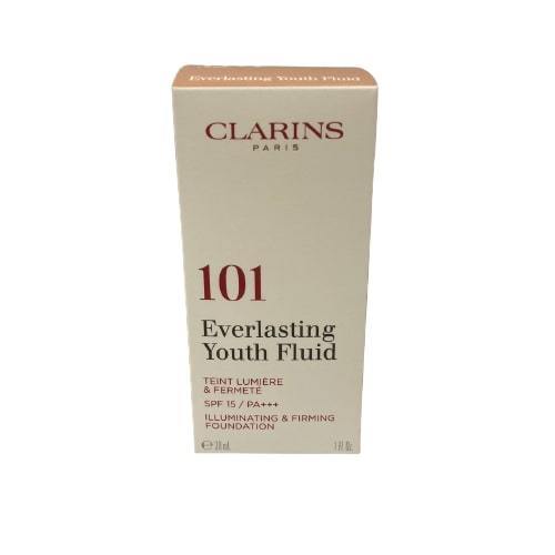 クラランス エヴァーラスティング ユース フルイド 101 LINEN リネン SPF15 30ml ファンデーション CLARINS ...