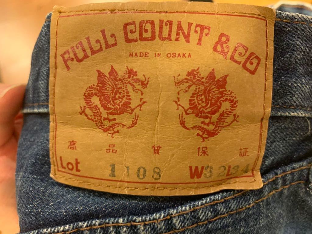 FULL COUNT フルカウント 1108 w32 デニム インディゴ 松田優作(ジーンズ)｜売買されたオークション情報、yahooの商品情報をアーカイブ公開 - オークファン（aucfan ...