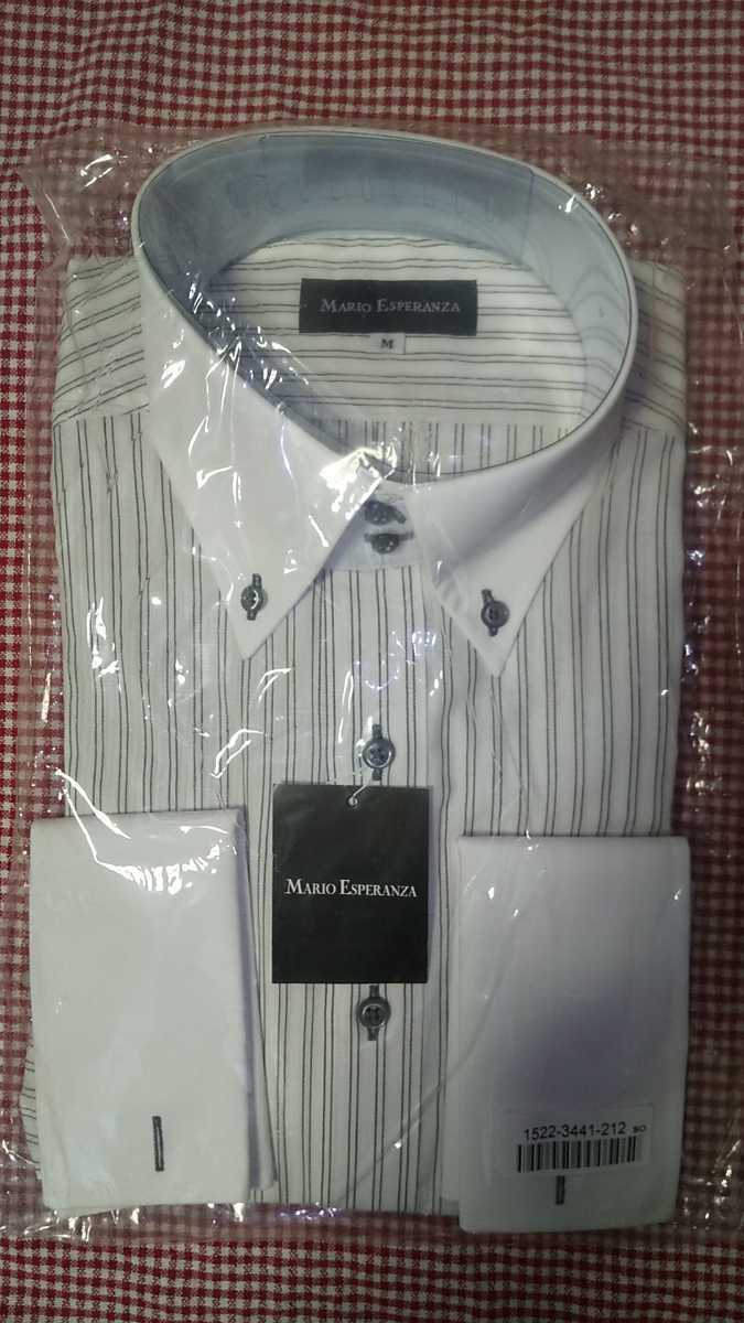 MARIO ESPERANZA 長袖ドレスシャツM ストライプ(Mサイズ)｜売買されたオークション情報、yahooの商品情報をアーカイブ公開 ...