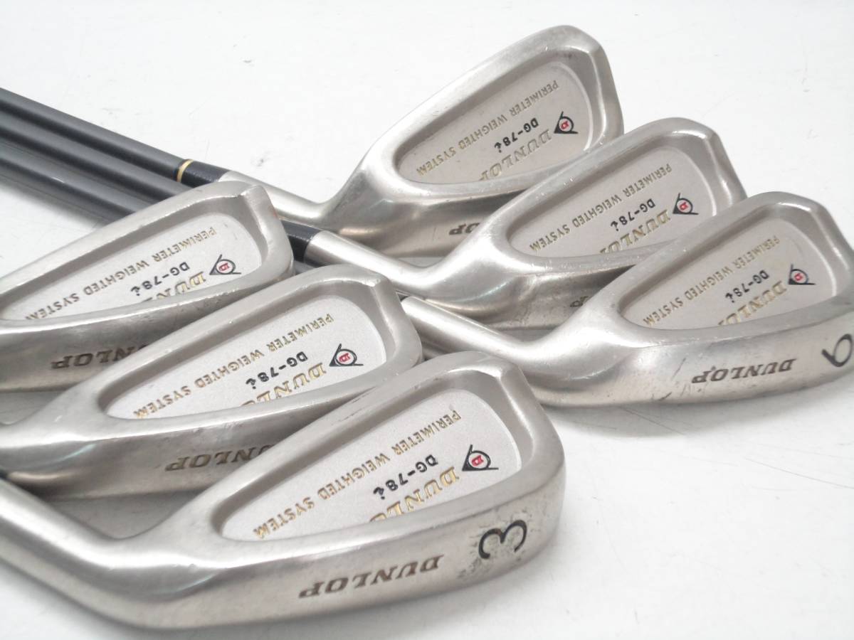 DUNLOP DG-78i PERIMETER WEIGHTED SYSTEM ダンロップ メンズ用アイアンセット6本組 硬R ゴルフクラブ ...
