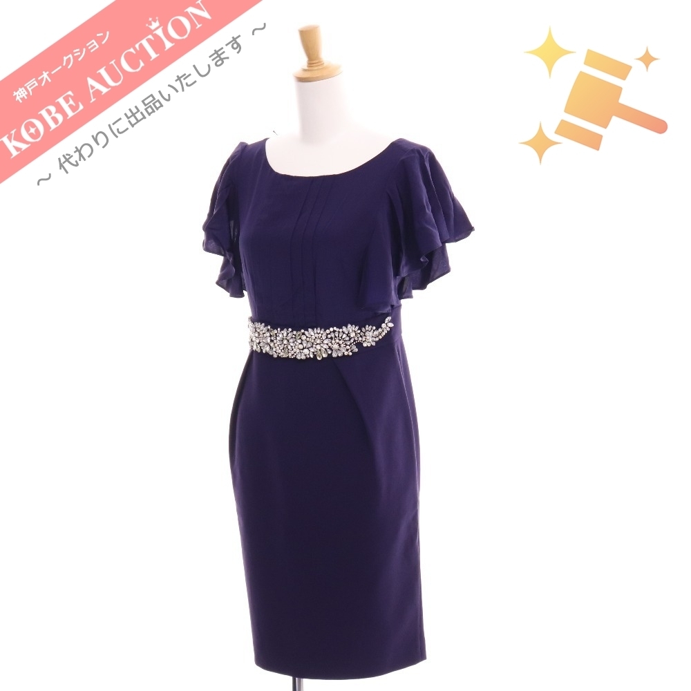 Grace Class グレースクラス タイトワンピース ドレス フリル ビジュー オケージョン レディース 36 ネイビー タグ付き(ワンピース)｜売買されたオークション情報、yahooの ...