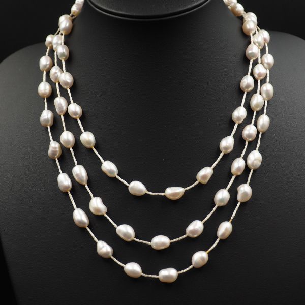 G117 淡水真珠 パール SILVER刻印 デザイン シルバー ロング ネックレス(淡水真珠)｜売買されたオークション情報、yahooの商品情報をアーカイブ公開 - オークファン ...