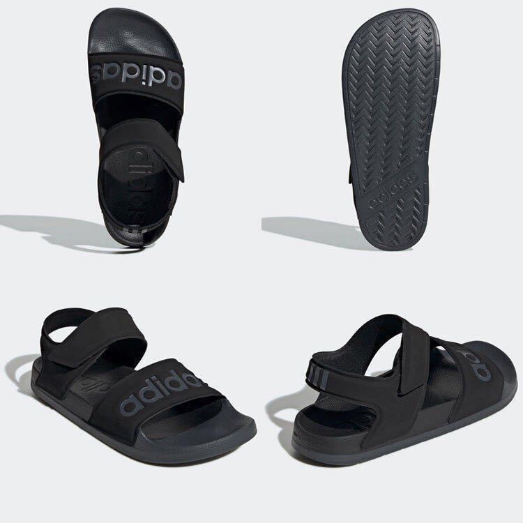 正規品 27.5 adidas アディダス ADILETTE SANDAL アディレッタ サンダル スポーツ シューズ スニーカー 黒 ...