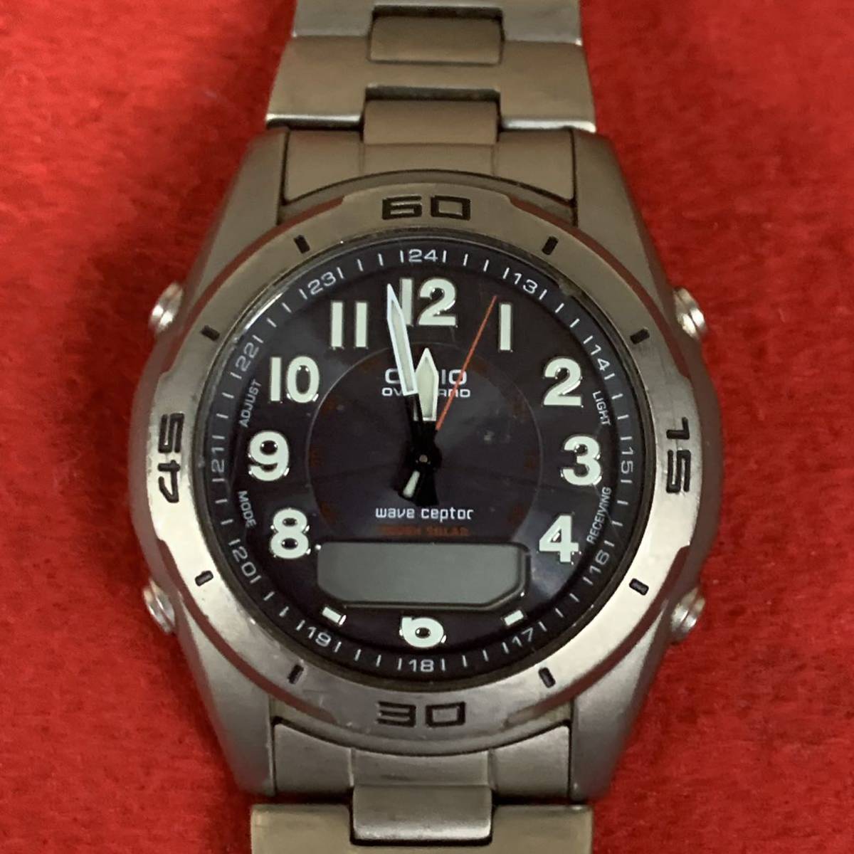 1円~ 動作未確認 CASIO カシオ OVERLAND オーバーランド wave ceptor タフソーラー 4319 0AW-100 腕 ...