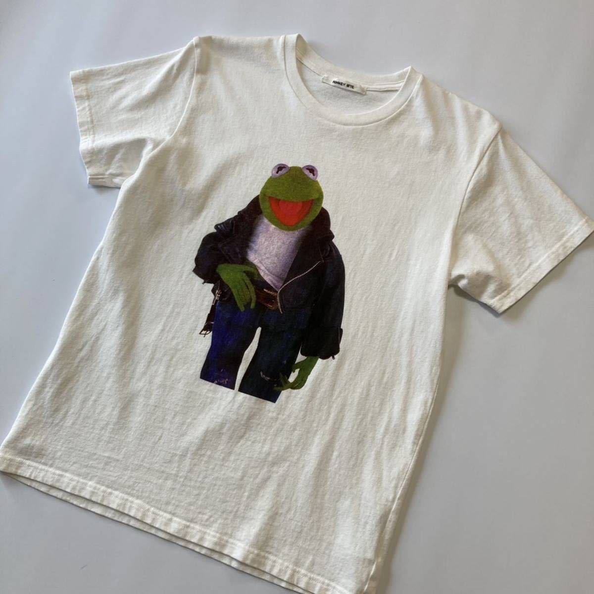 MUPPETS KERMIT TEE ダメージデニム×ライダースジャケットコーデ/DISNEY/ディズニー/セサミストリート/マペット/カー ...