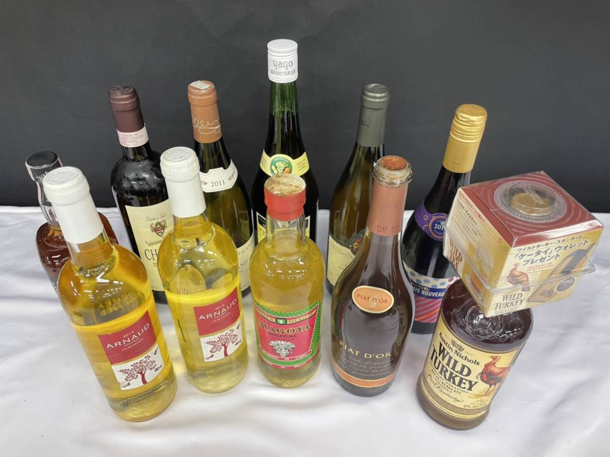 E091(13390)-637a 酒 11本 まとめ PIAT D’OR WILD TURKEY 他