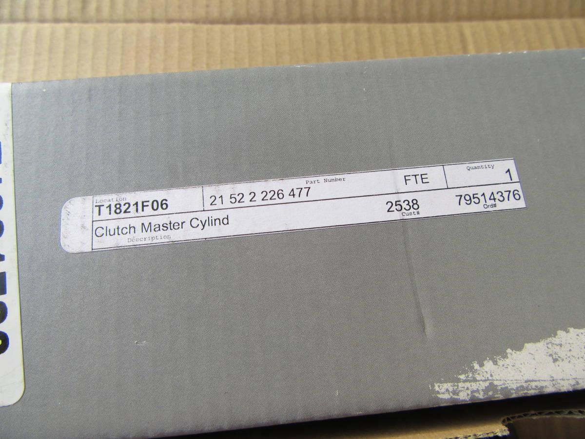 BMW E34 M5 純正OEM クラッチ マスターシリンダー FTE製 21522226477 ALPINA 850csi E31 ...