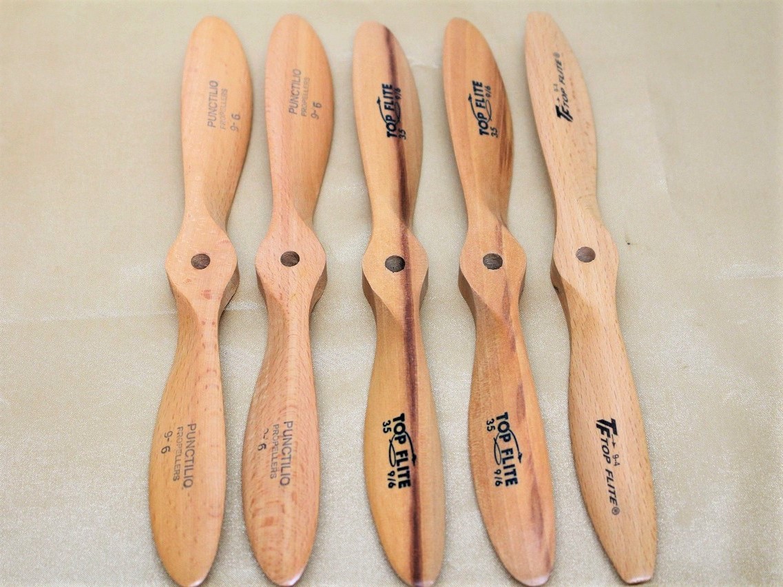 品 PUNCTILIO 9-6 2本/ TOP FLITE 9-6 2本/ TOPFLITE 9-4 1本 木製プロペラ(パーツ)｜売買された ...