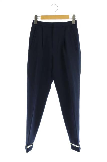 チェスティ Chesty 19AW テーパードパンツ タック パール装飾 フリル 0 紺 ネイビー /AA OS レディース(その他)｜売買されたオークション情報、yahooの商品情報を ...