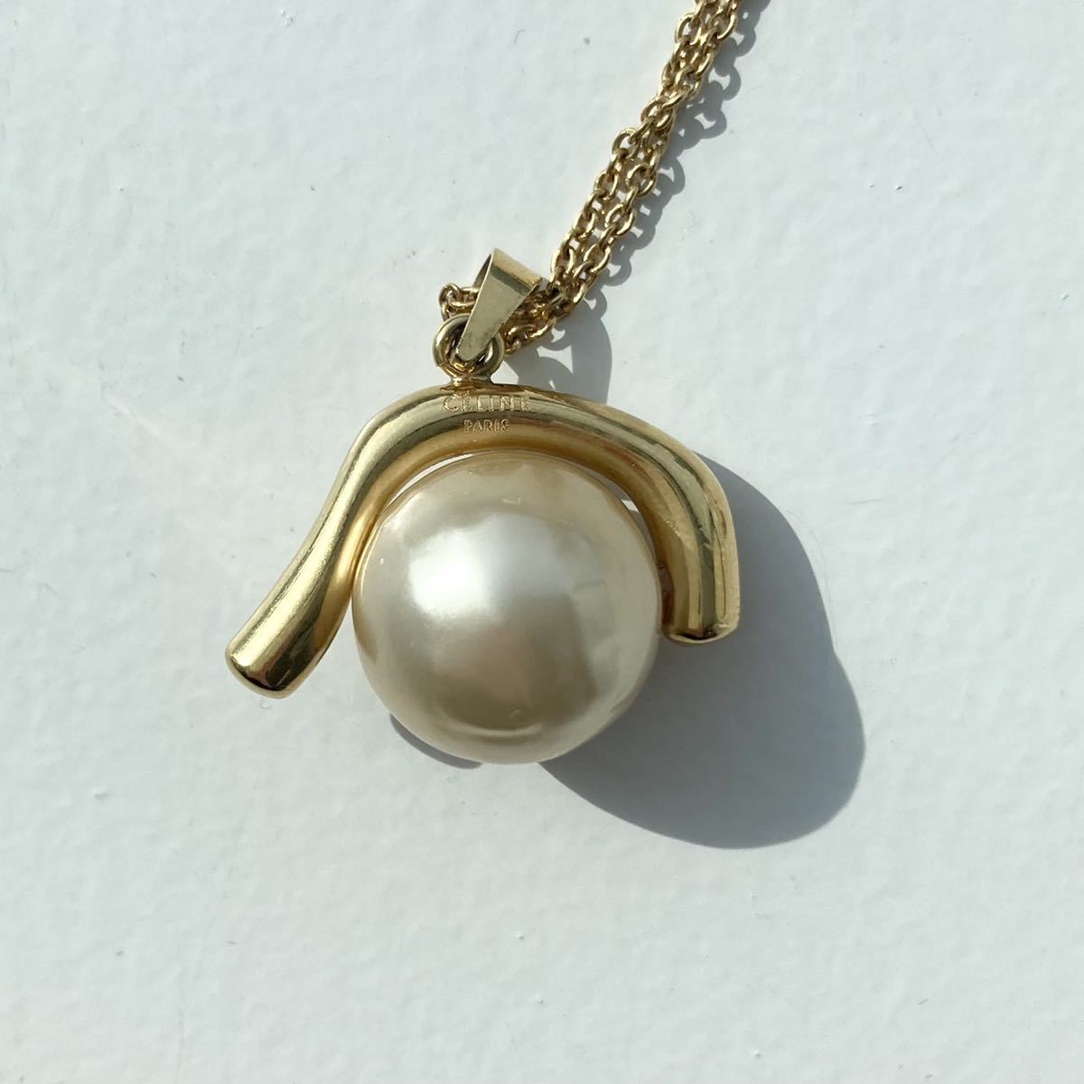Celine by Phoebe Philo Fake pearl necklace セリーヌ フィービー期 フェイクパール ネックレス(服飾 ...