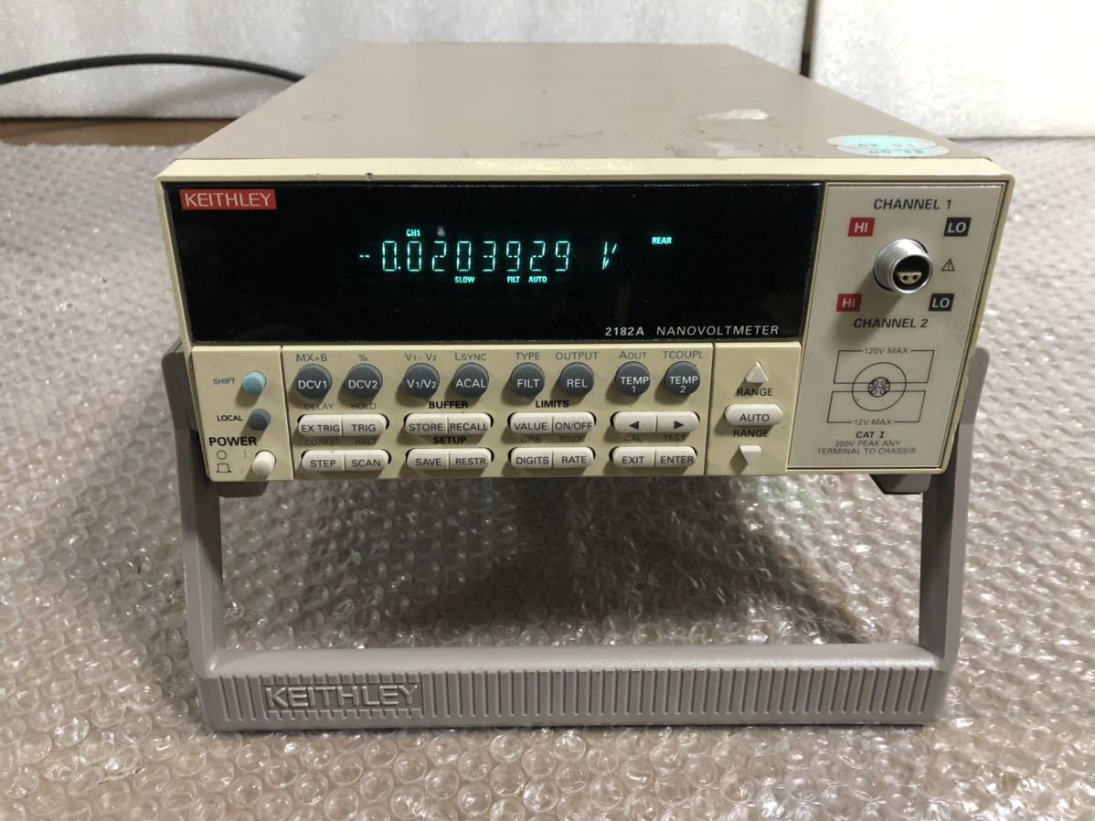 KEITHLEY 2182A NANOVOLTMETER ジャンク(電気計測器)｜売買されたオークション情報、yahooの商品情報をアーカイブ ...