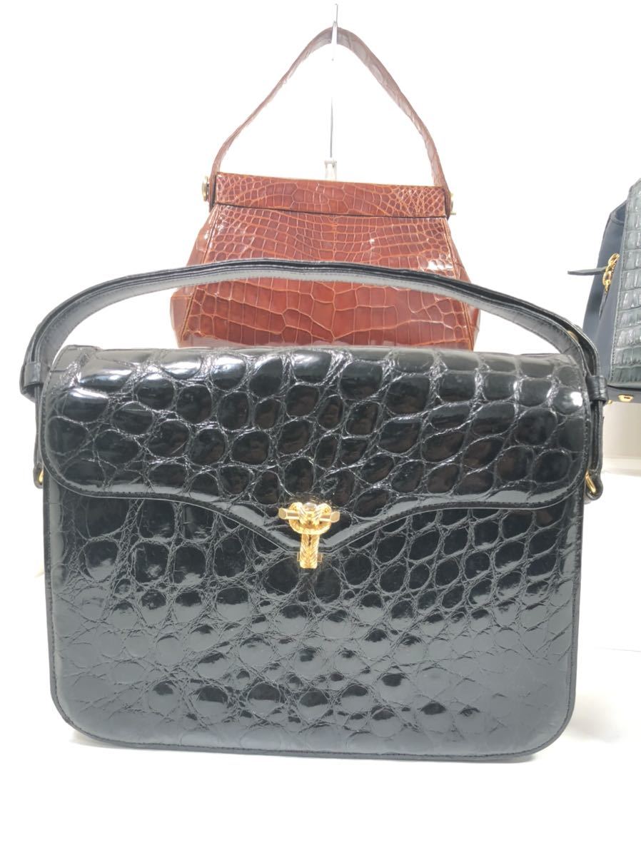 良品 JRA クロコダイル 光沢 シャイニング カイマンクロコ RODANIA バッグ まとめて点(クロコダイル)｜売買されたオークション情報、yahooの商品情報をアーカイブ公開 ...