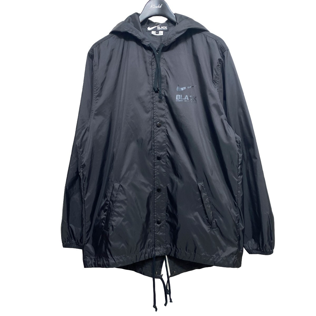 BLACK COMME des GARCONS×NIKE 20AW NYLON TAFFETA FISHTAIL COACH JACKET ...