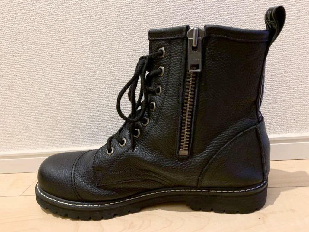 VIRGO WEAR WORKS 8HOLE MILITARIA BOOTS 牛革 カウレザー ブーツ 日本製 4 28.5 サイズ 黒 細美 ...