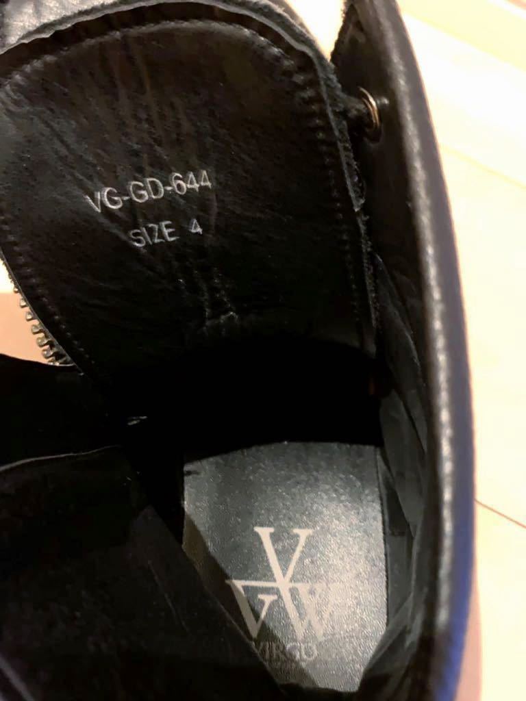 VIRGO WEAR WORKS 8HOLE MILITARIA BOOTS 牛革 カウレザー ブーツ 日本製 4 28.5 サイズ 黒 細美 ...