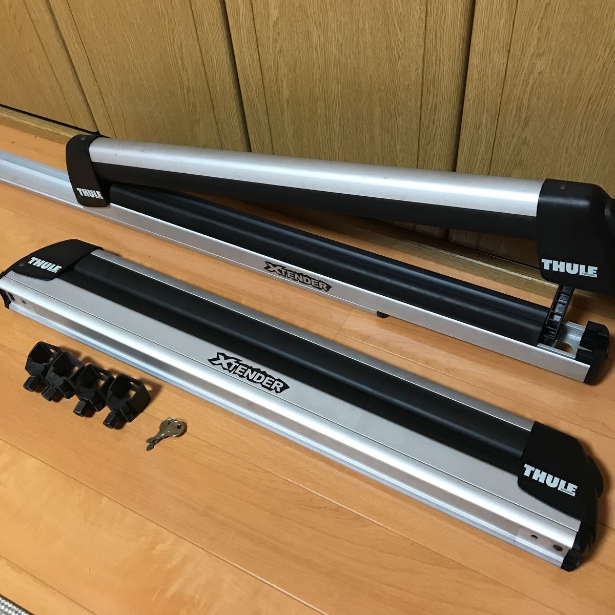 THULE 739 エクステンダー スライド式 スキー スノーボードキャリア XTENDER スクエアバー専用 スキー6セットorスノーボード4セット(スキーキャリア、スノーボードキャリア ...