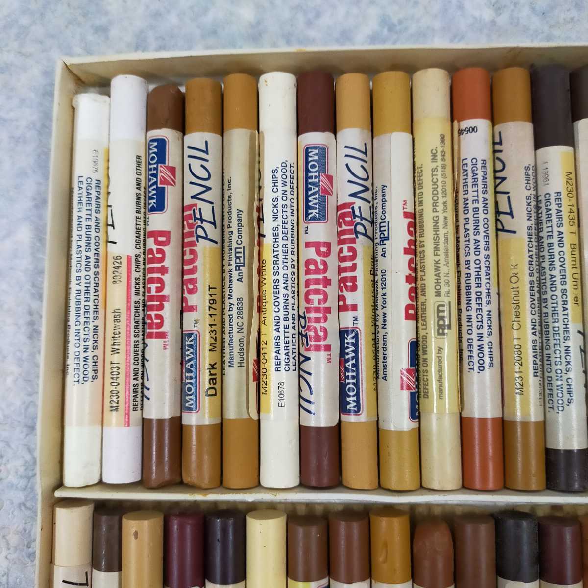 MOHAWK モホーク Patchal pencil パッチャルペンシル 50本 カラーアソート① 木工補修材 フローリング 内装材 建材 ...