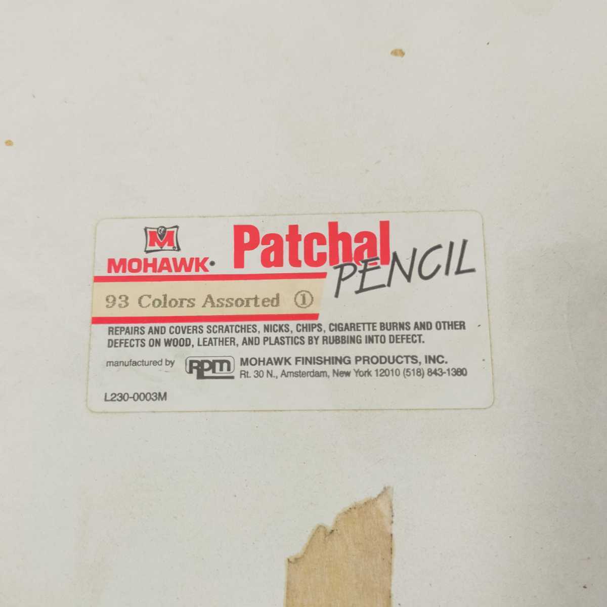 MOHAWK モホーク Patchal pencil パッチャルペンシル 50本 カラーアソート① 木工補修材 フローリング 内装材 建材 ...