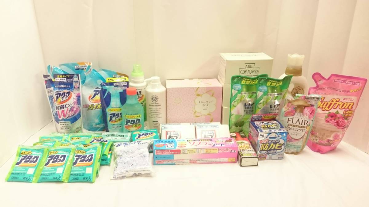 品 洗濯洗剤 柔軟剤 他 おまとめセット/カビ取り/ガラス洗剤/アタック/ウタマロ/トップ/防カビくん他/大掃除/家庭用品/RAQ8(洗濯洗剤 ...