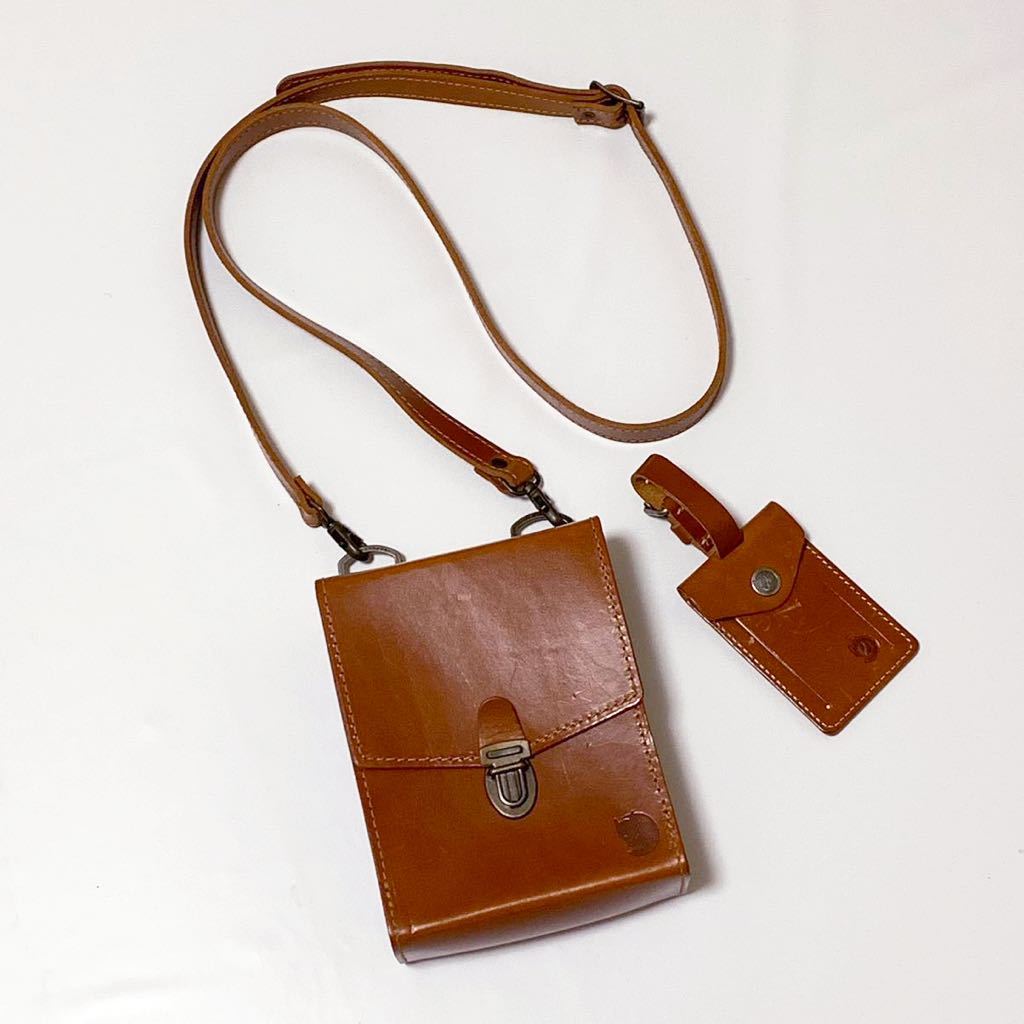 FJALL RAVEN フェールラーベン Singi Bino Bag ショルダーバッグ ポーチ 本革 タンニンレザー F77344 牛革 ...