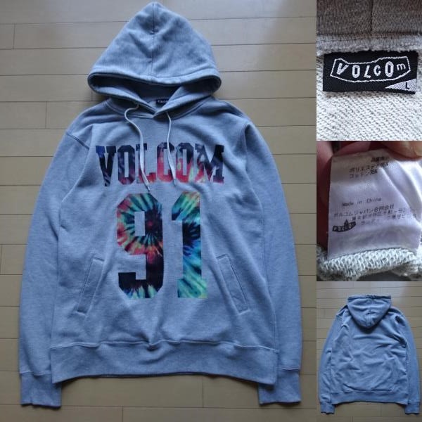 VOLCOM VOLCOM 91 スウェットパーカー グレー SIZE:L ボルコム(ジャケット、上着)｜売買されたオークション情報、yahooの商品情報をアーカイブ公開 - オークファン ...