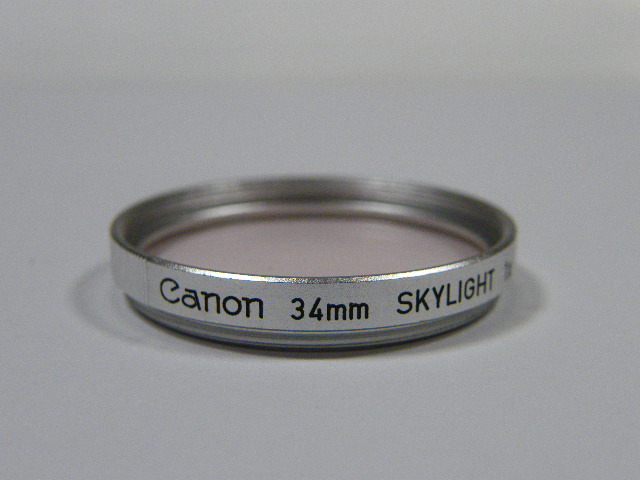 Canon 34mm SKYLIGHT 1x キャノン 34mm径 銀枠 SKYLIGHTフィルター(保護)｜売買されたオークション情報 ...
